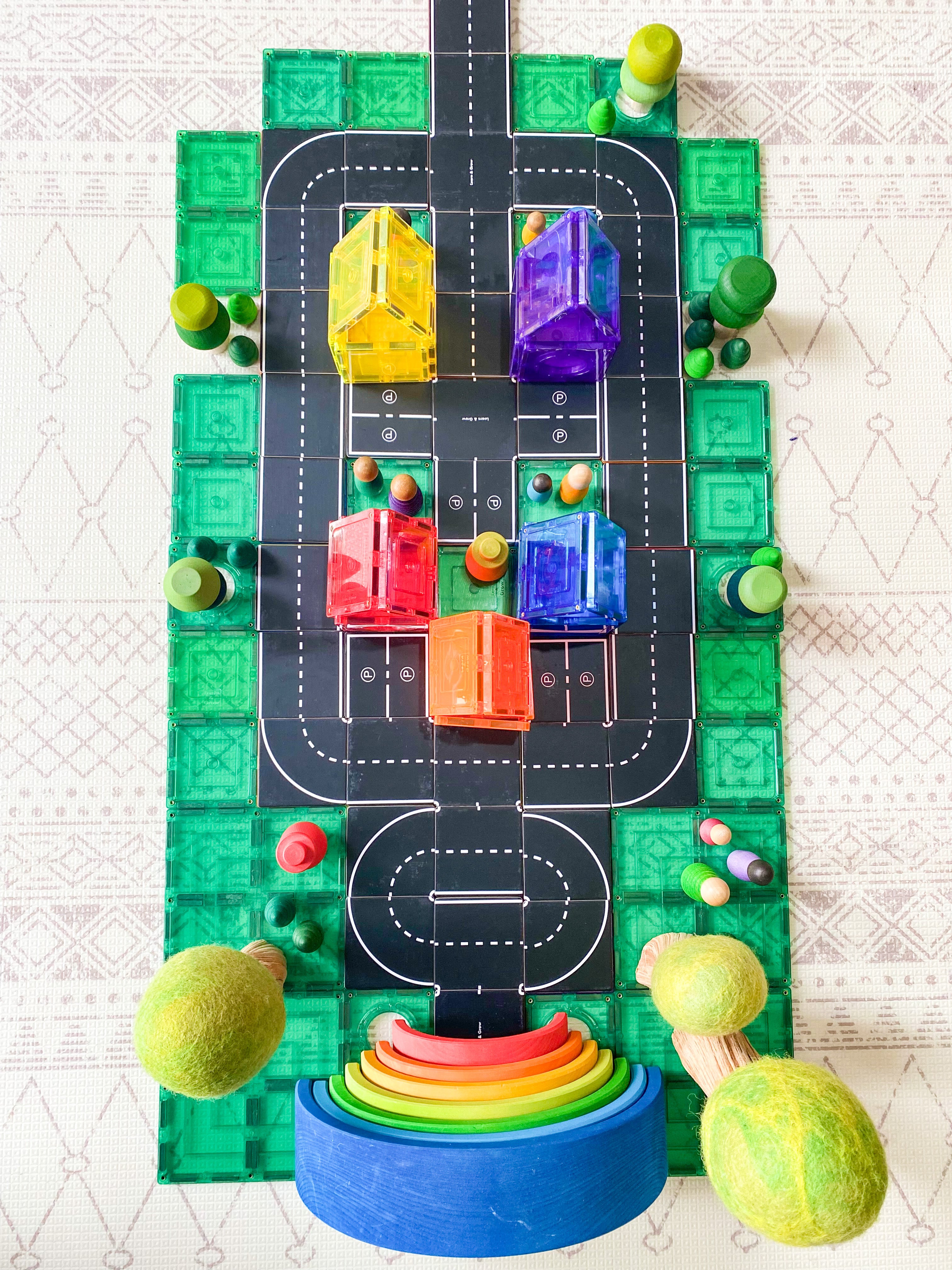 Magnetic Tile Topper - Road Pack (40 Piece) – The Forest Folk