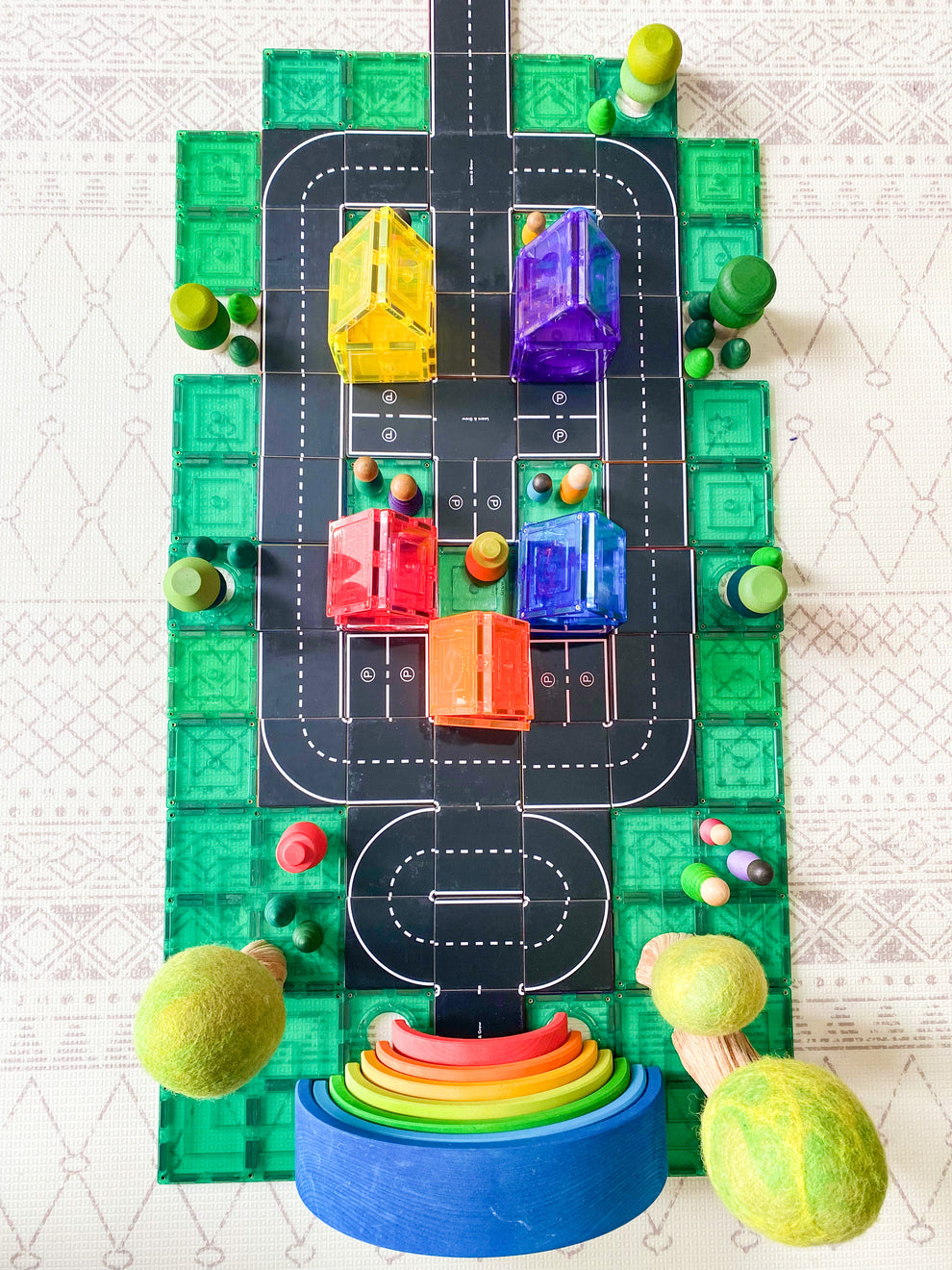 Magnetic Tile Topper - Road Pack (40 Piece) – The Forest Folk